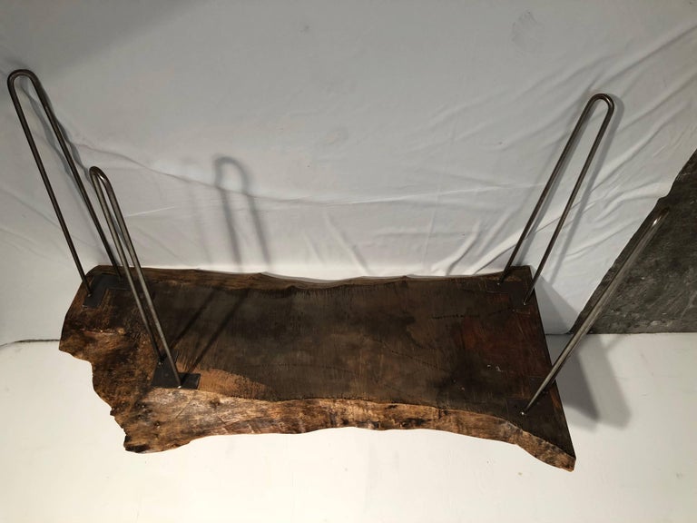 Claro Walnut Slab Console or Desk at 1stDibs | claro console table