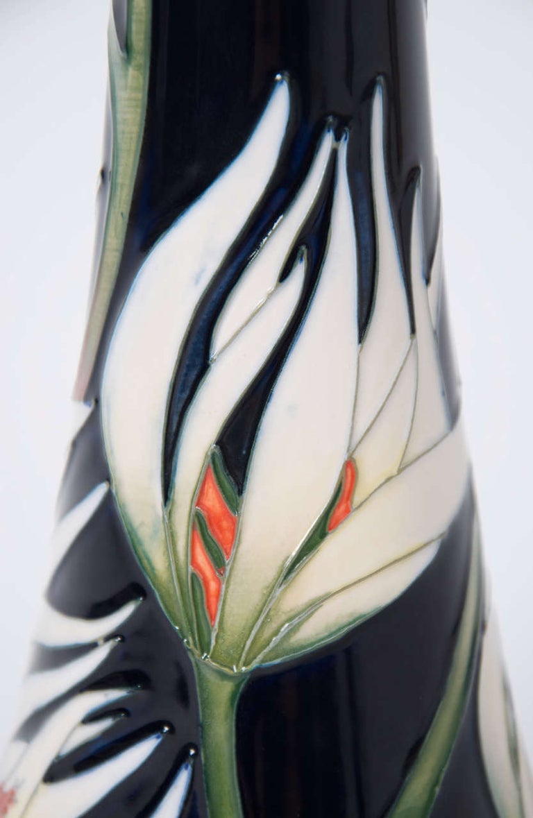 Moorcroft Pottery Vase by Samantha Johnson in White Lily Pattern, 2004 ...
