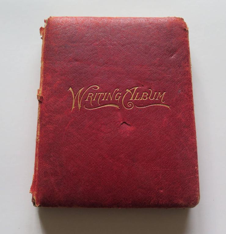 Late Victorian Writing Album, Personal Journal, Sketch Book and Stamp ...