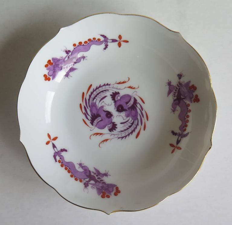 Meissen Porcelain Demitasse Cup and Saucer Chinese Dragon Pattern ...
