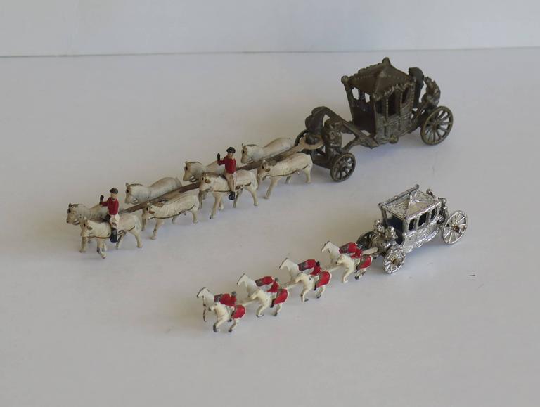 Two Commemorative Models Queen Elizabeth II Coronation Coach and Horses ...