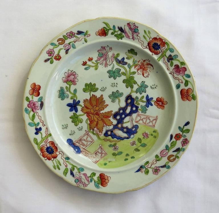 Early Mason's Ironstone Plates, Harlequin Set of Six, Some Rare ...