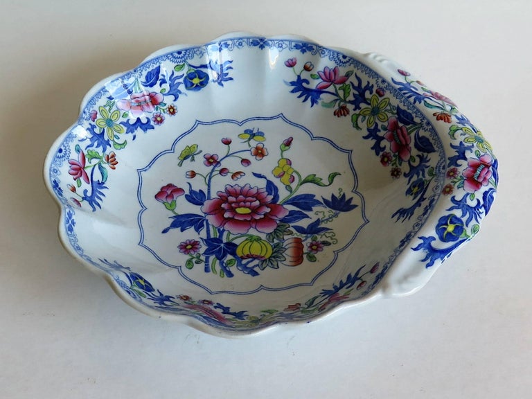 Georgian Spode Ironstone Shell Dish or Plate Bang Up Pattern No. 2886 ...