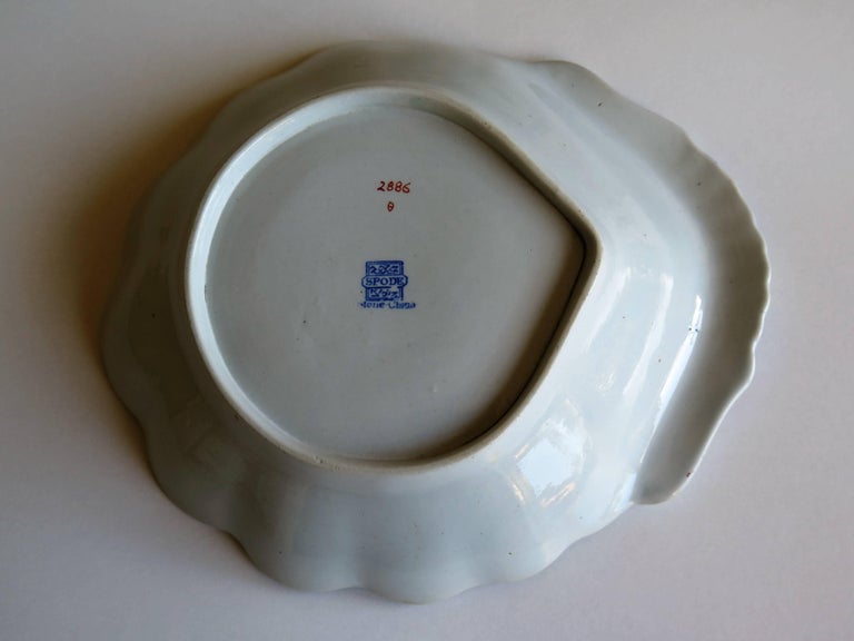 Georgian Spode Ironstone Shell Dish or Plate Bang Up Pattern No. 2886 ...