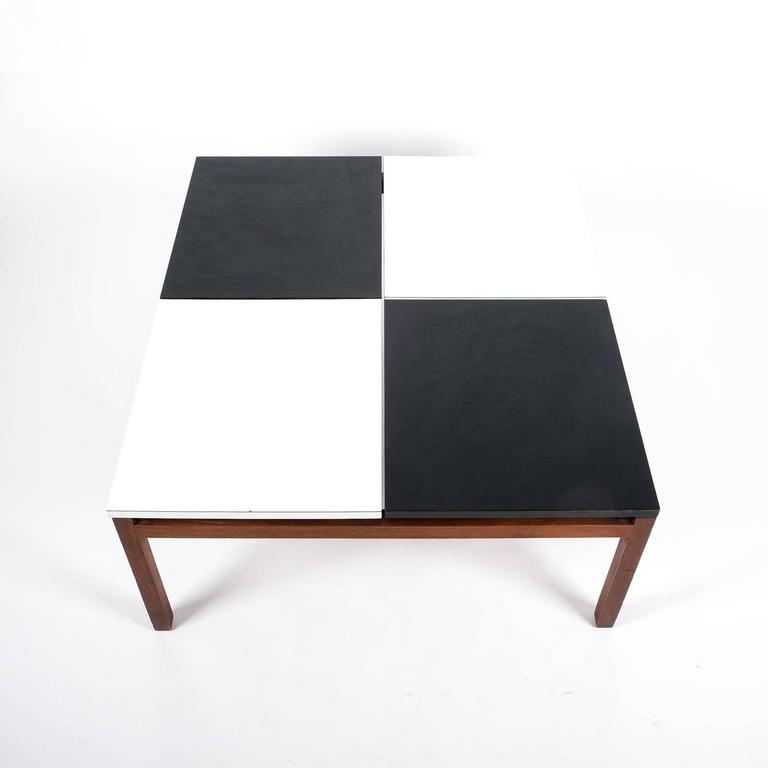 Lewis Butler Black and White Coffee Table, Knoll, 1960 For Sale at ...