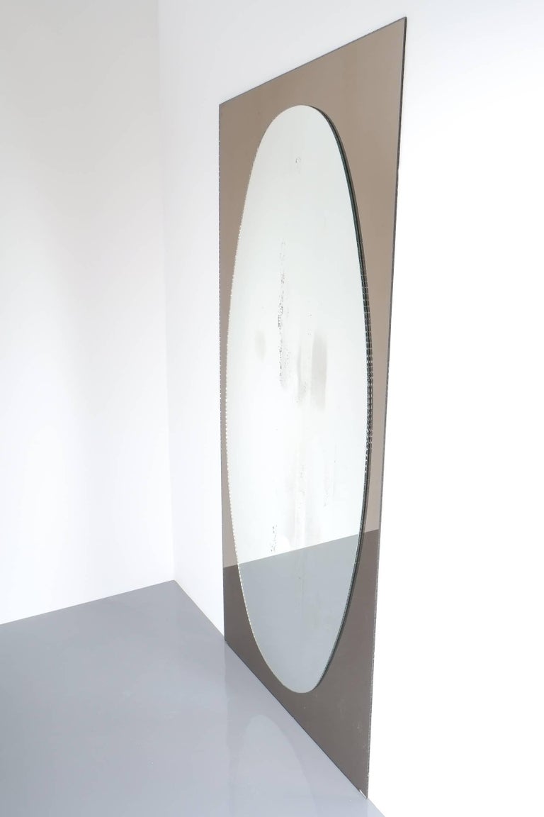 Full Length Artisan Vintage Duo Colored Glass Mirror by Cristal Arte ...