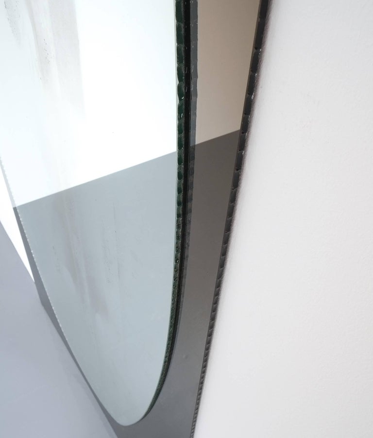 Full Length Artisan Vintage Duo Colored Glass Mirror by Cristal Arte ...