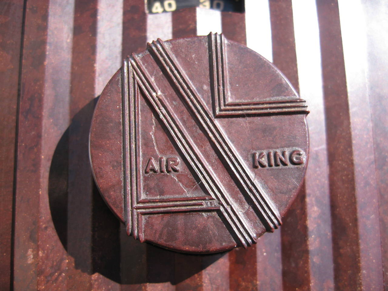 Rare Brown Bakelite Egyptian Air King Sky Scraper Tube Radio, 1933 For ...