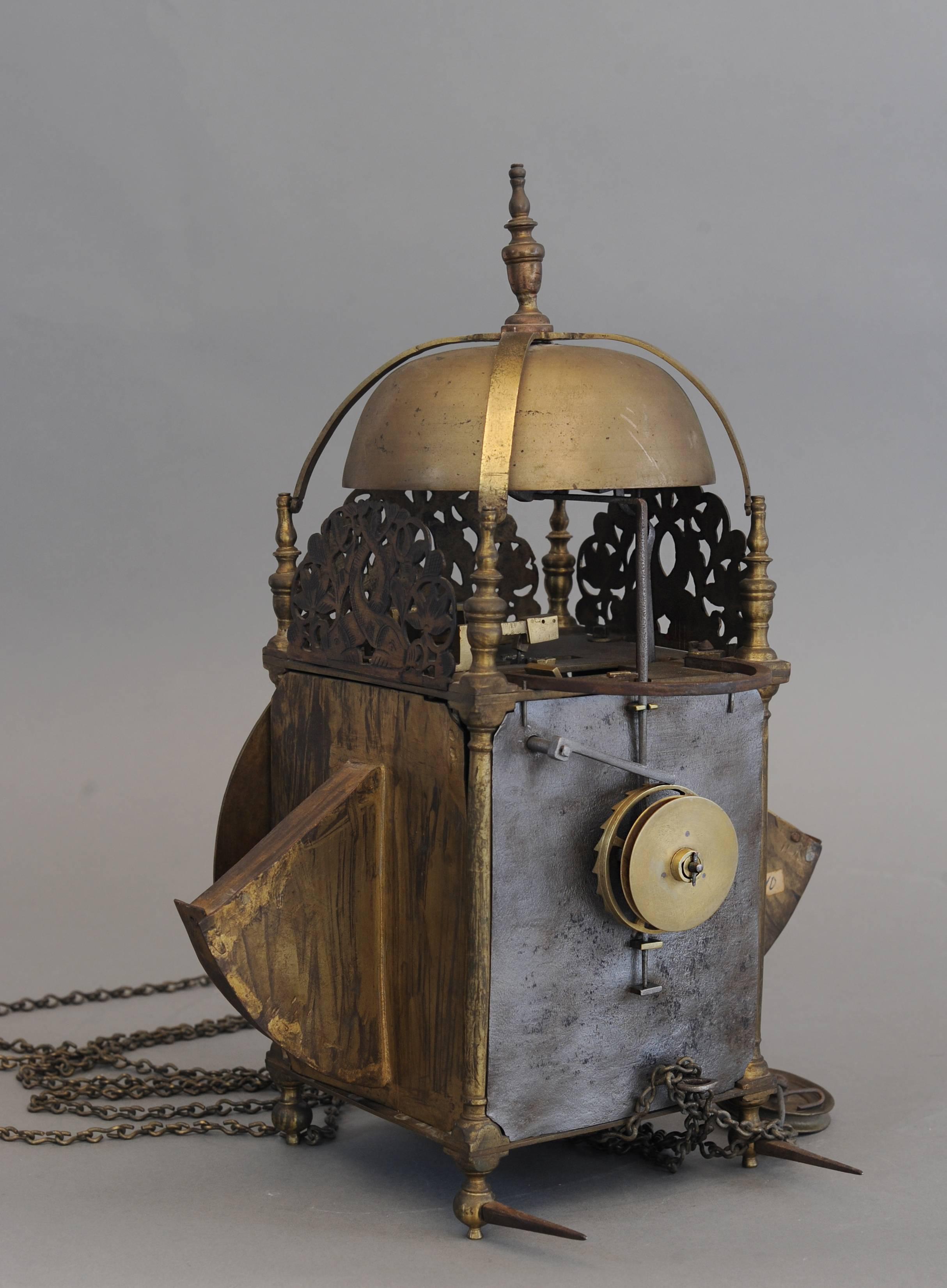 Late Untouched 17th Century English So-Called "Wing Lantern Lock ...