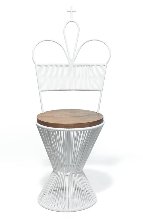 "Design Chess" Queen Chair by Mexa in White For Sale at 1stDibs