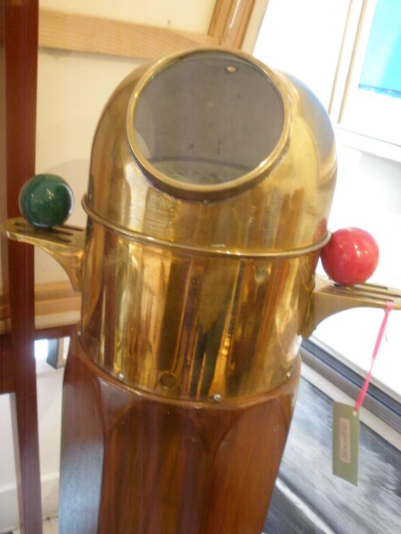Early 1900s Rare Ship's Brass Binnacle at 1stDibs | ships binnacle for ...