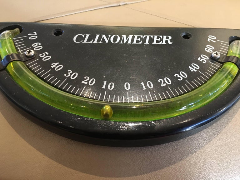 Bakelite Clinometer Nautical Instrument, Mid-Century Modern at 1stDibs