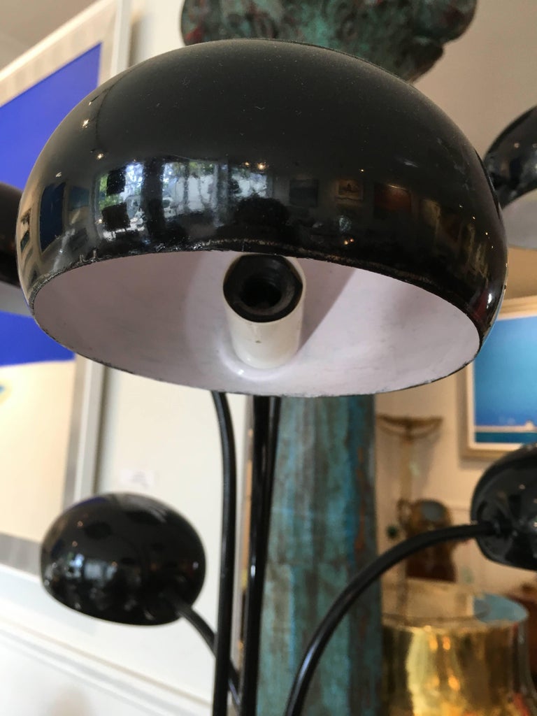 Mid-Century Modern Multi-Arm Black Enamel Table Lamp at 1stDibs | multi ...
