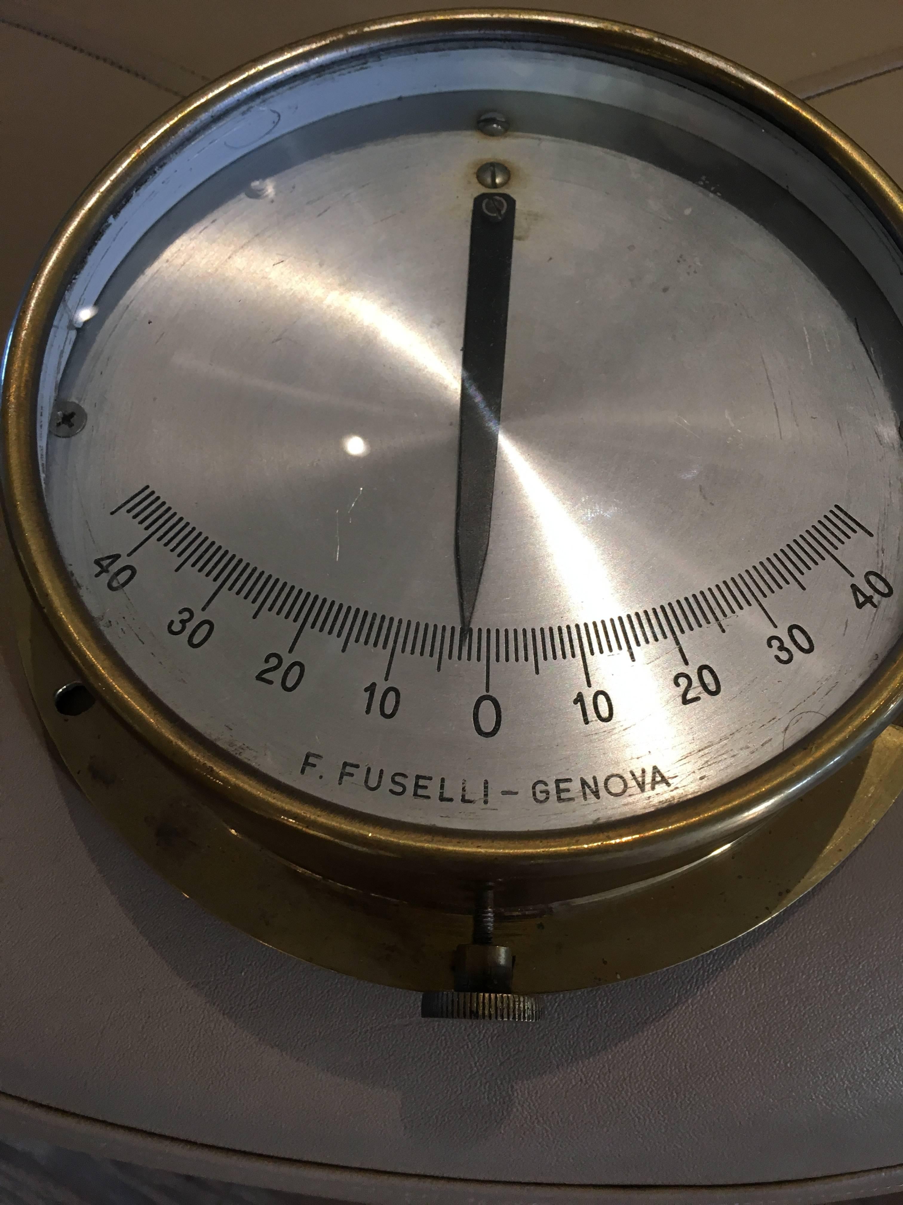 Italian Mid-century Nautical Brass Ship's Clinometer at 1stDibs | brass ...