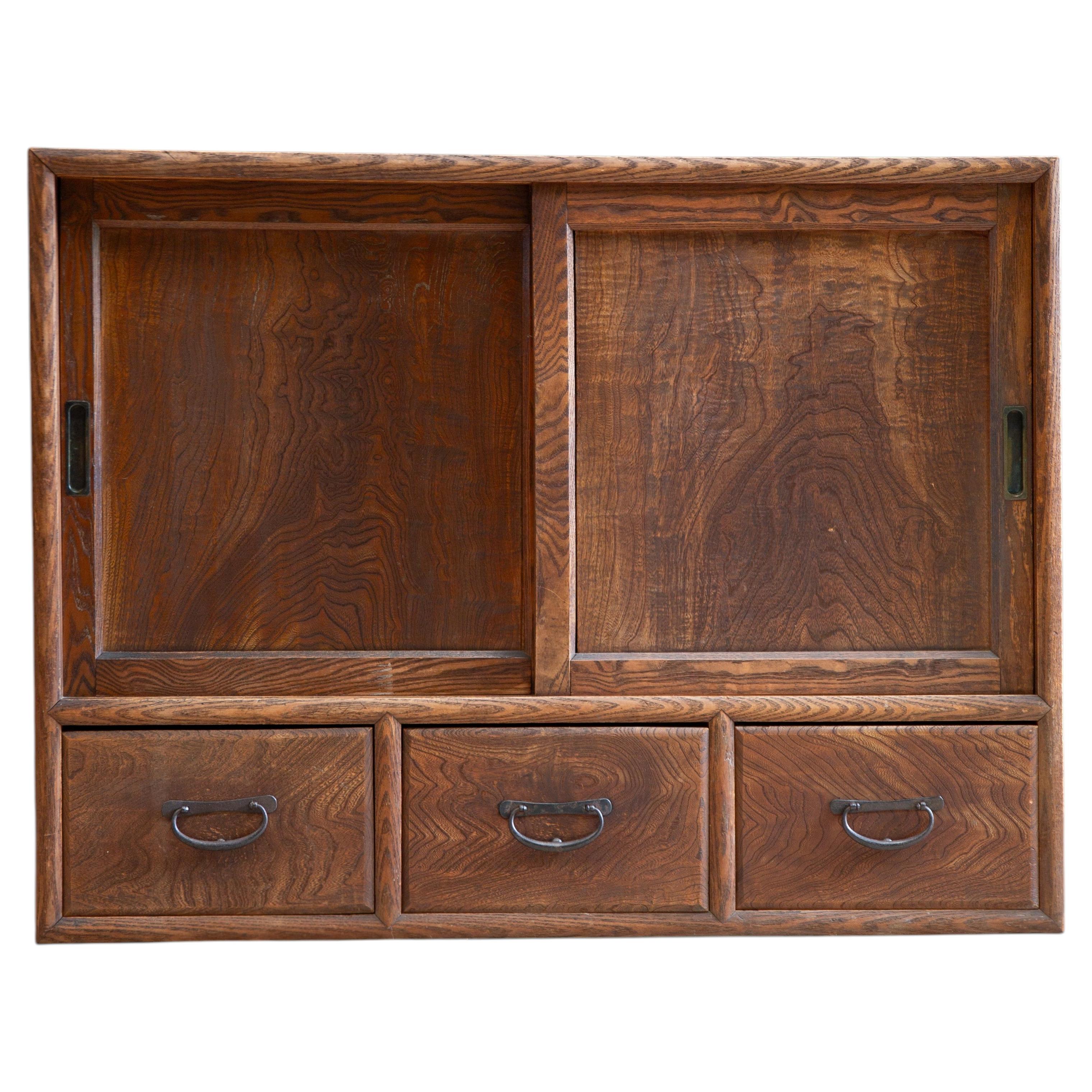 Japanese Antique Tansu Cabinet Sideboard / Wabi-sabi / Taishō–Shōwa ...
