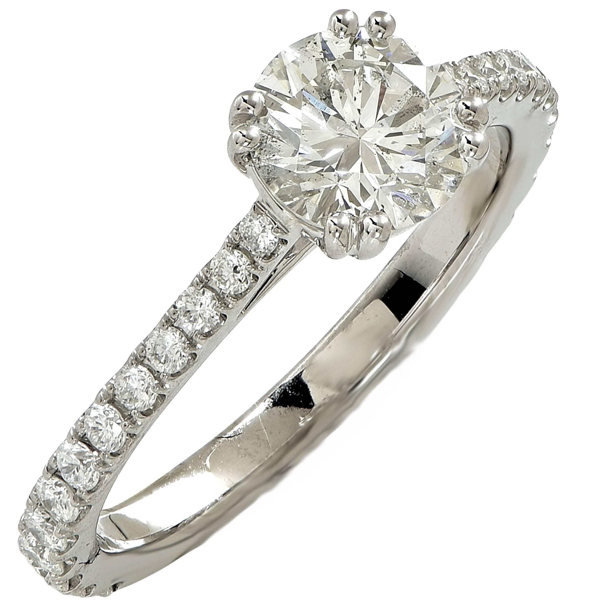 Stunning Graff GIA Cert 3.60 Carat Diamond Gold Engagement Ring at ...