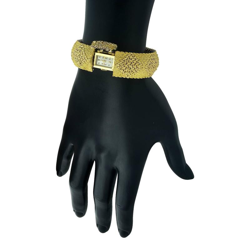 Yellow Gold Hidden Face Watch Bracelet at 1stDibs | hidden watch ...