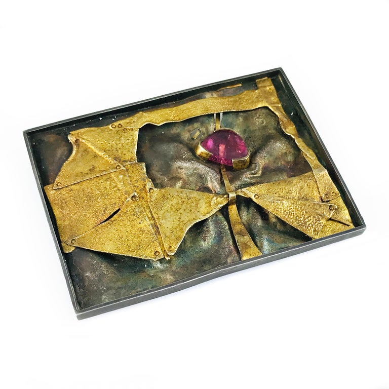 Donald Pywell Two-Tone Contemporary Brooch Pin at 1stDibs