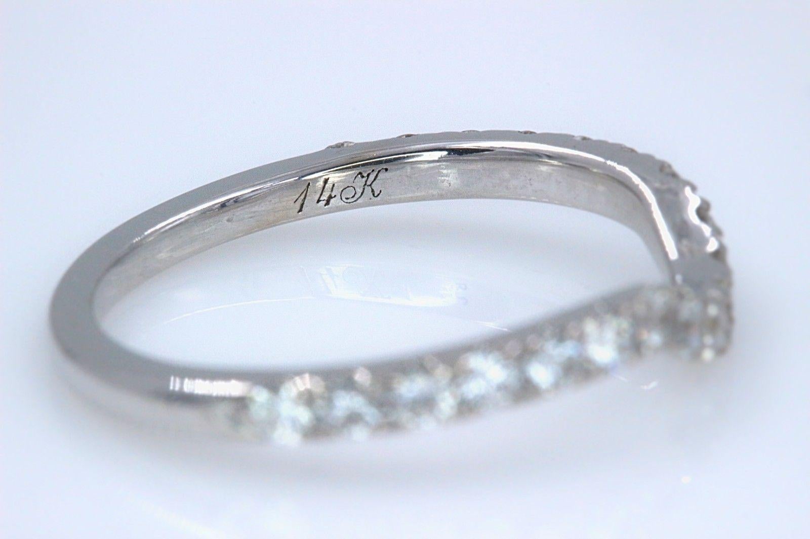 Neil Lane Diamond Wedding Band Ring 3/8 Carat 14 Karat White Gold For ...