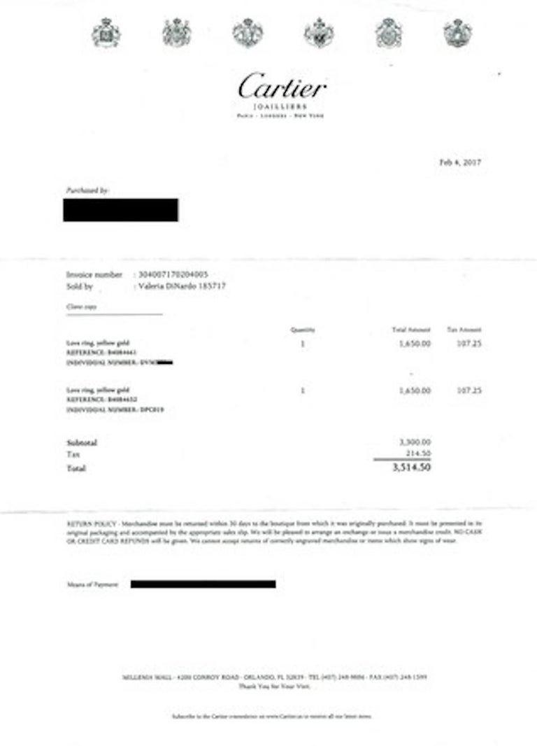 Cartier LOVE 18 Karat Yellow Gold Ring Full Set Coa Box Receipt at ...