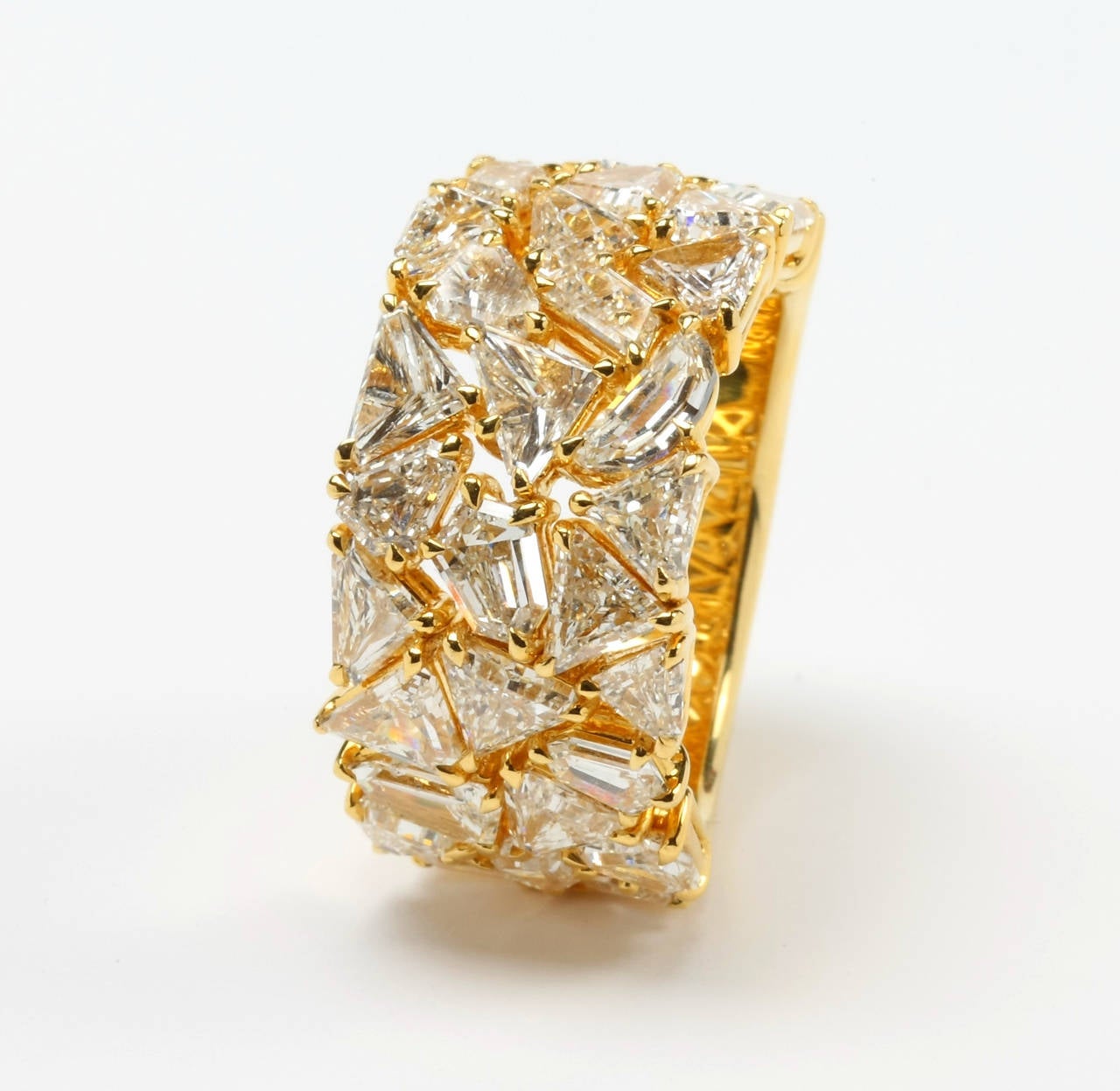One-of-a-Kind Mix Fancy Cut Diamond Gold Ring For Sale at 1stDibs