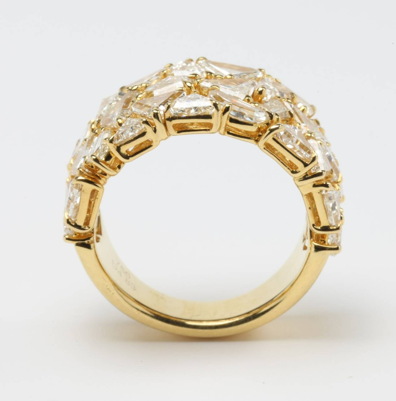 One-of-a-Kind Mix Fancy Cut Diamond Gold Ring For Sale at 1stDibs