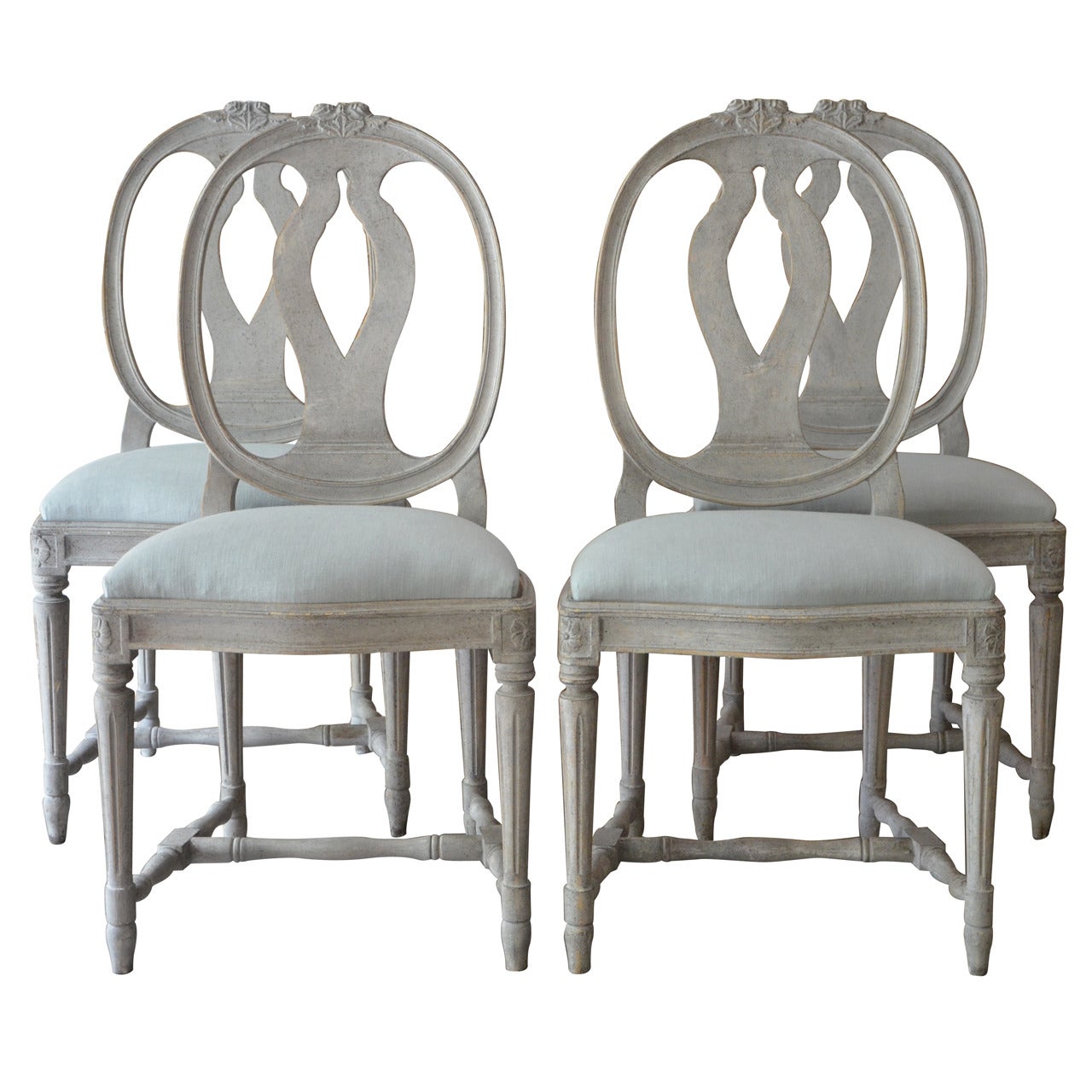 Medallion Back Chair - 3 For Sale on 1stDibs