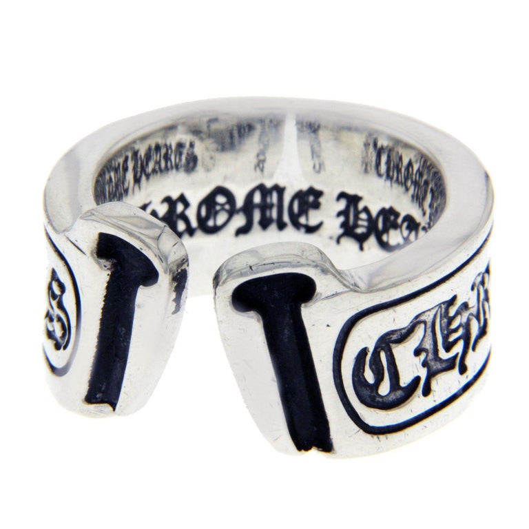 Chrome Hearts 925 Sterling Silver Open Scroll Ring For Sale at 1stDibs ...