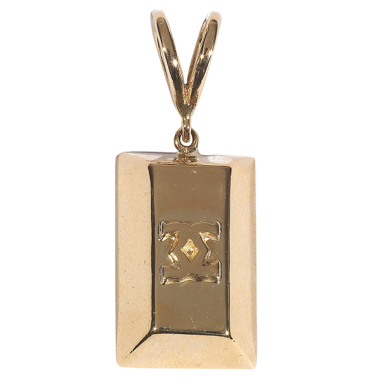 Cartier Gold Ingot Pendant at 1stDibs | white gold ingot