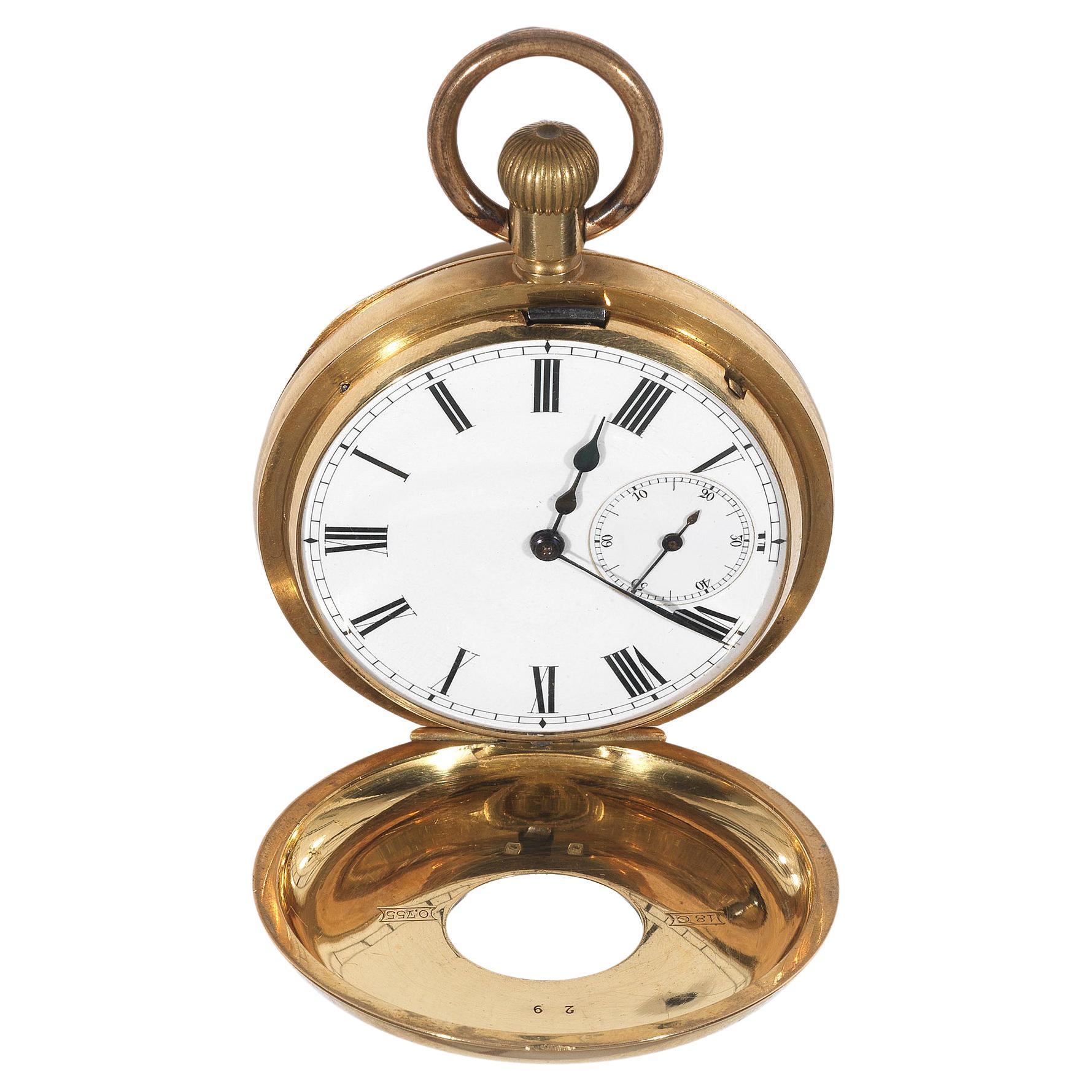 Paillard’s Non Magnetic Watch Co of America Gold Half Hunting Case ...