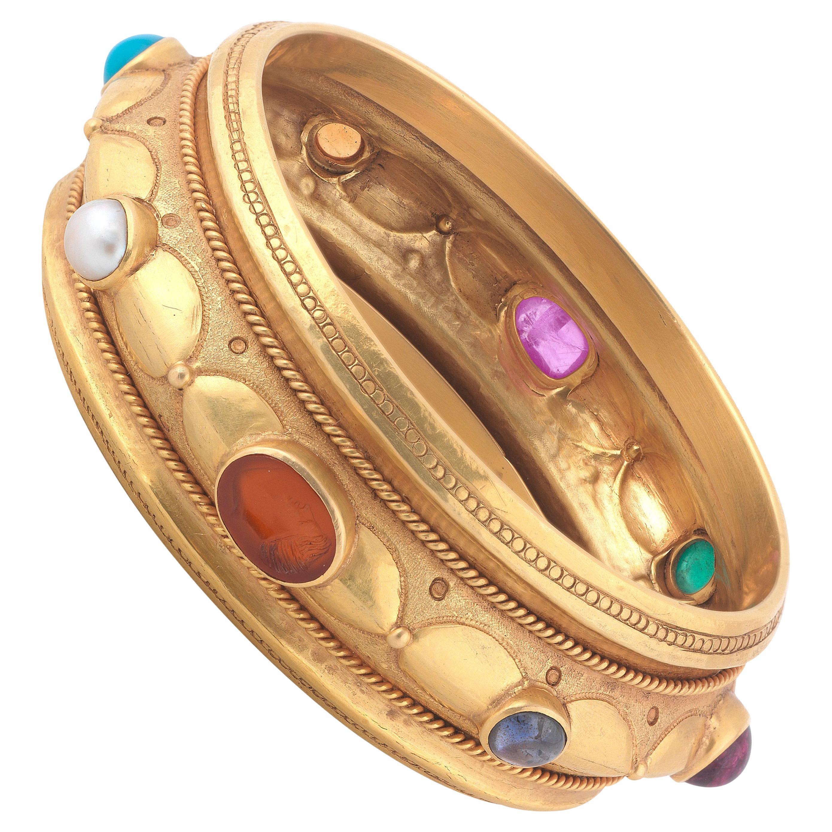 Solid Gold Bangle Bracelet at 1stDibs | solid gold bangles