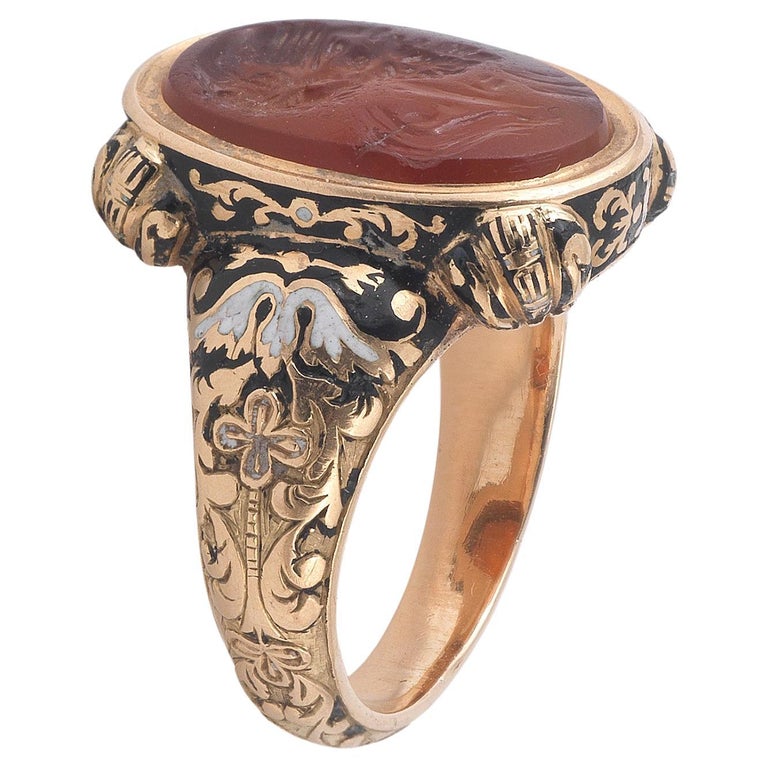 Agate Intaglio of Plato, circa 18th-19th Century For Sale at 1stDibs