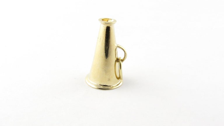 14 Karat Yellow Gold Megaphone Charm at 1stDibs
