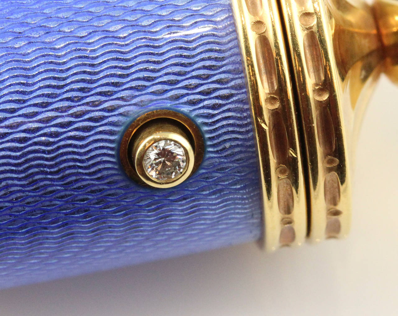 Zadora Blue Enamel Diamond Gold Pill Box at 1stDibs | zadora jewelry