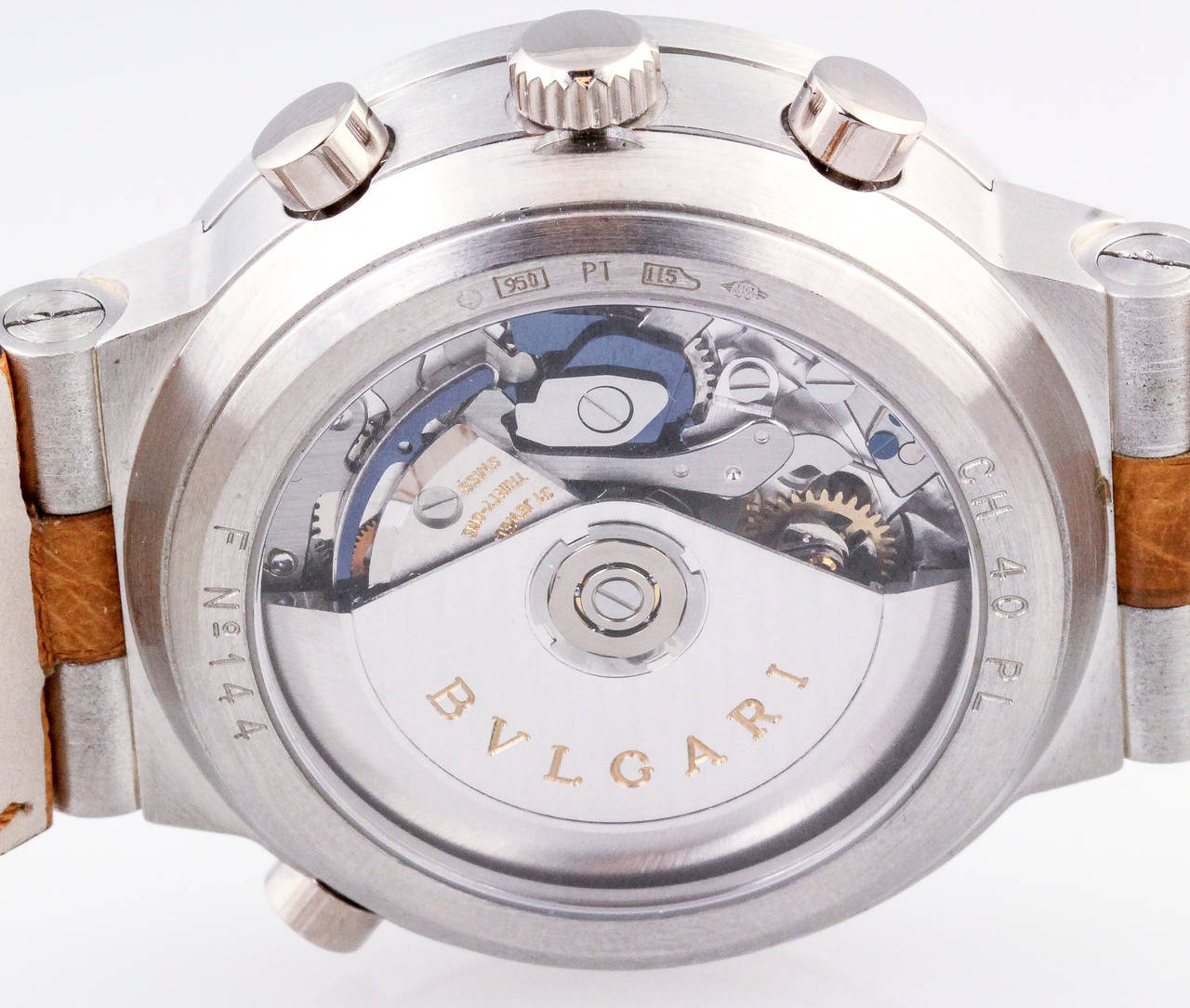 Bulgari Platinum Diagono Rattrapante Split Second Chronograph ...