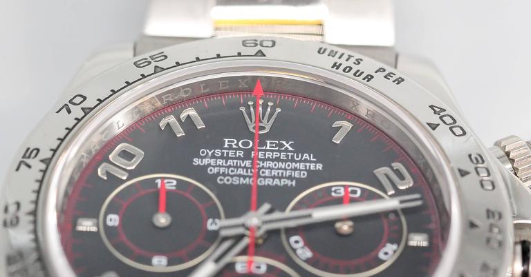 Rolex White Gold Cosmograph Daytona Z Series Black Dial Automatic ...