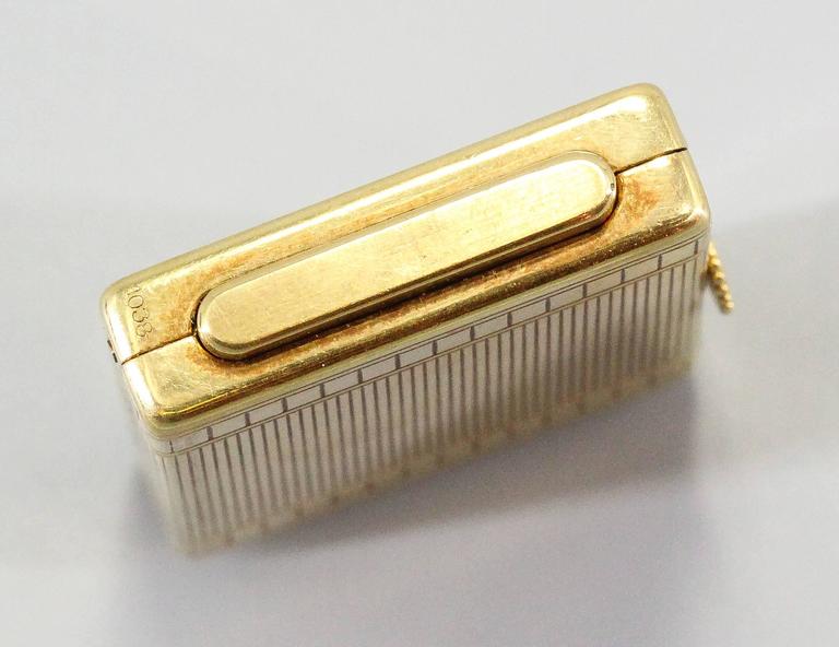 Cartier Yellow Gold Traveling Shutter Watch at 1stDibs
