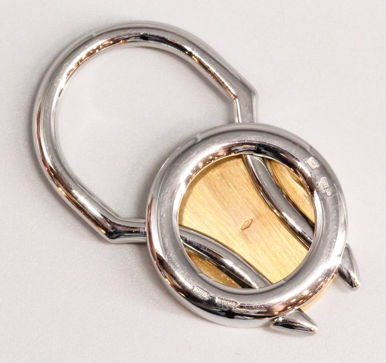 BULGARI Onyx, Gold and Stainless Steel Keychain at 1stDibs | onyx keychain