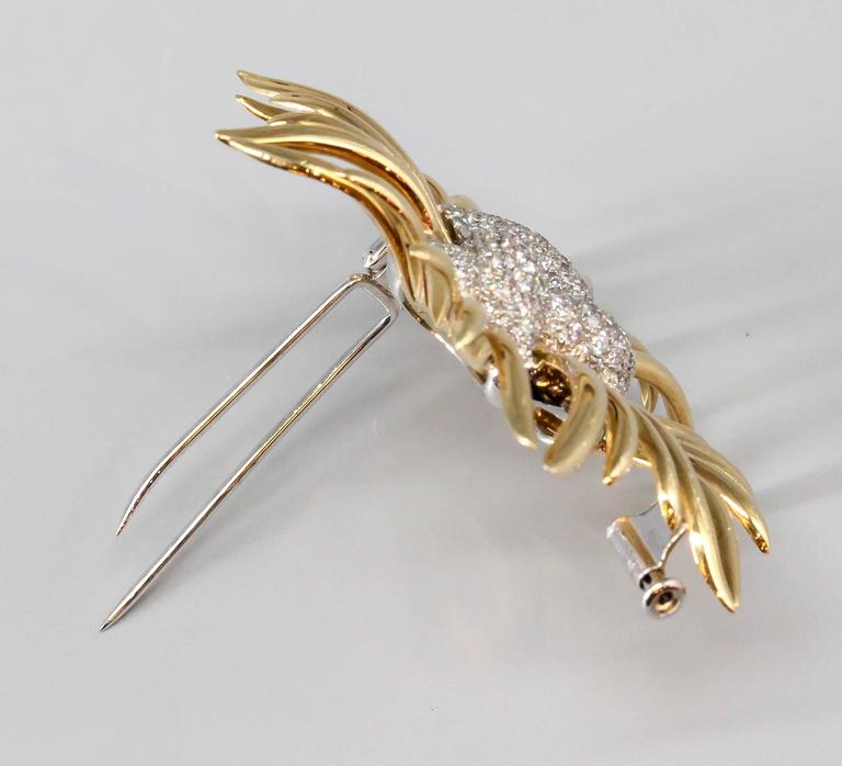 VERDURA Diamond Gold Ray Brooch at 1stDibs | verdura brooch, verdura ...