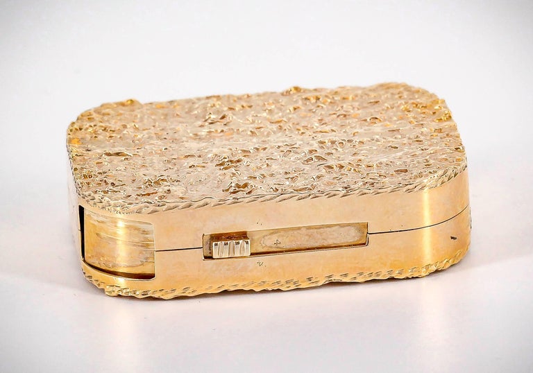 Ruser Yellow Gold Double-Sided Pill Box at 1stDibs