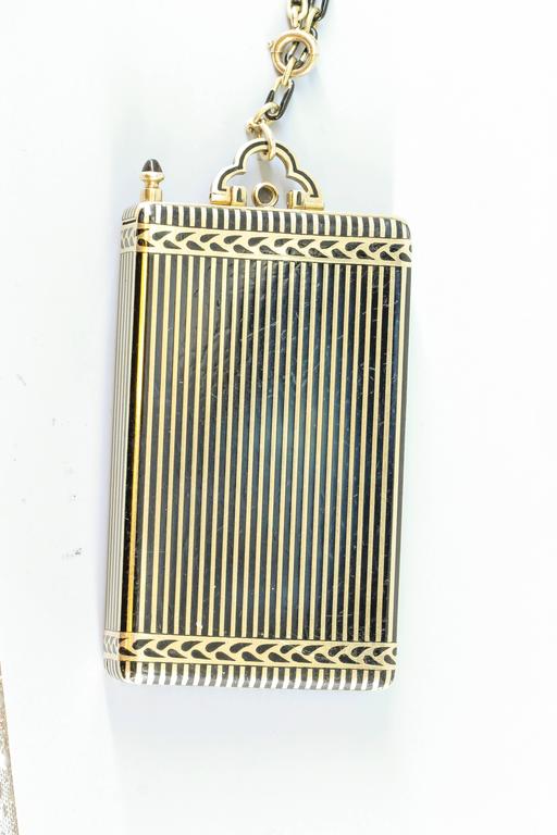 1930s Cartier Art Deco Enamel Diamond Gold Minaudiere Compact For Sale ...