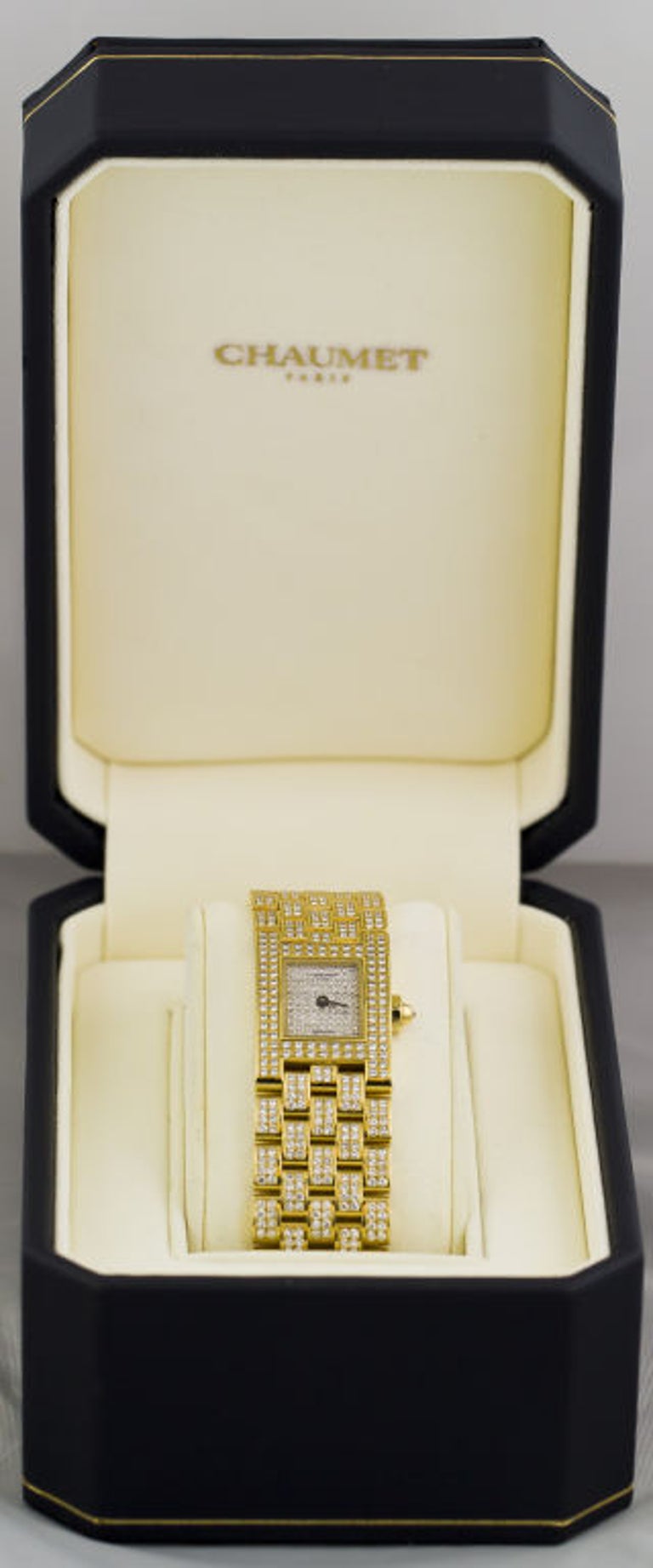 Chaumet Ladies Yellow Gold Diamond Quartz Wristwatch at 1stDibs