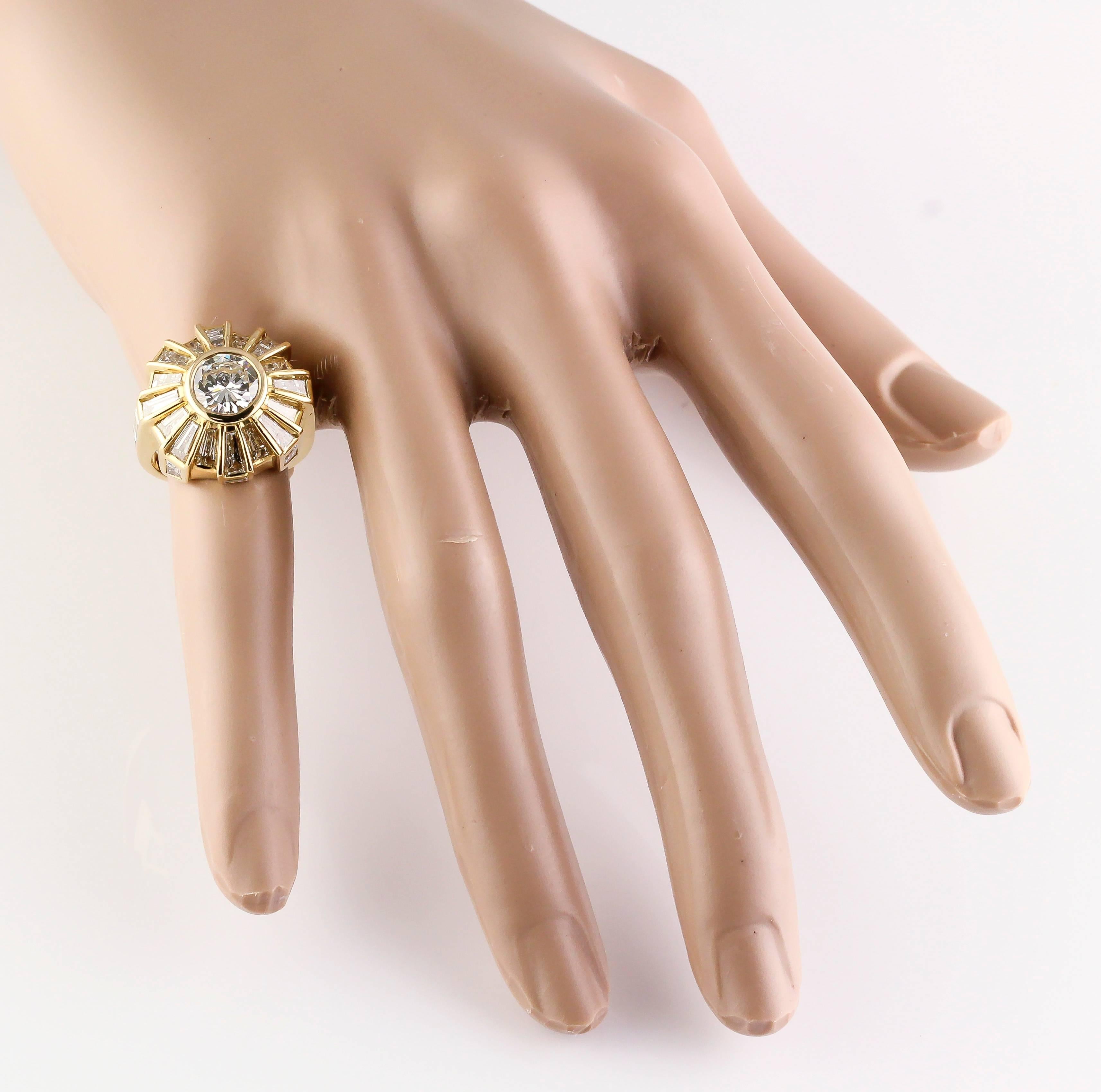 Bulgari Diamond Gold Ring For Sale at 1stDibs | vintage bulgari rings ...