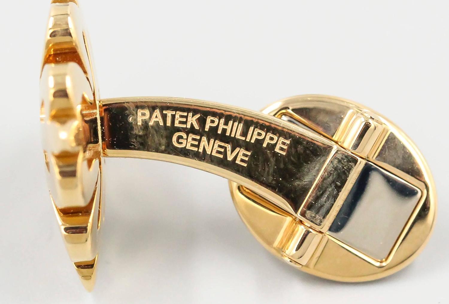 Patek philippe Calatrava Gold Cross Cufflinks For Sale at 1stdibs
