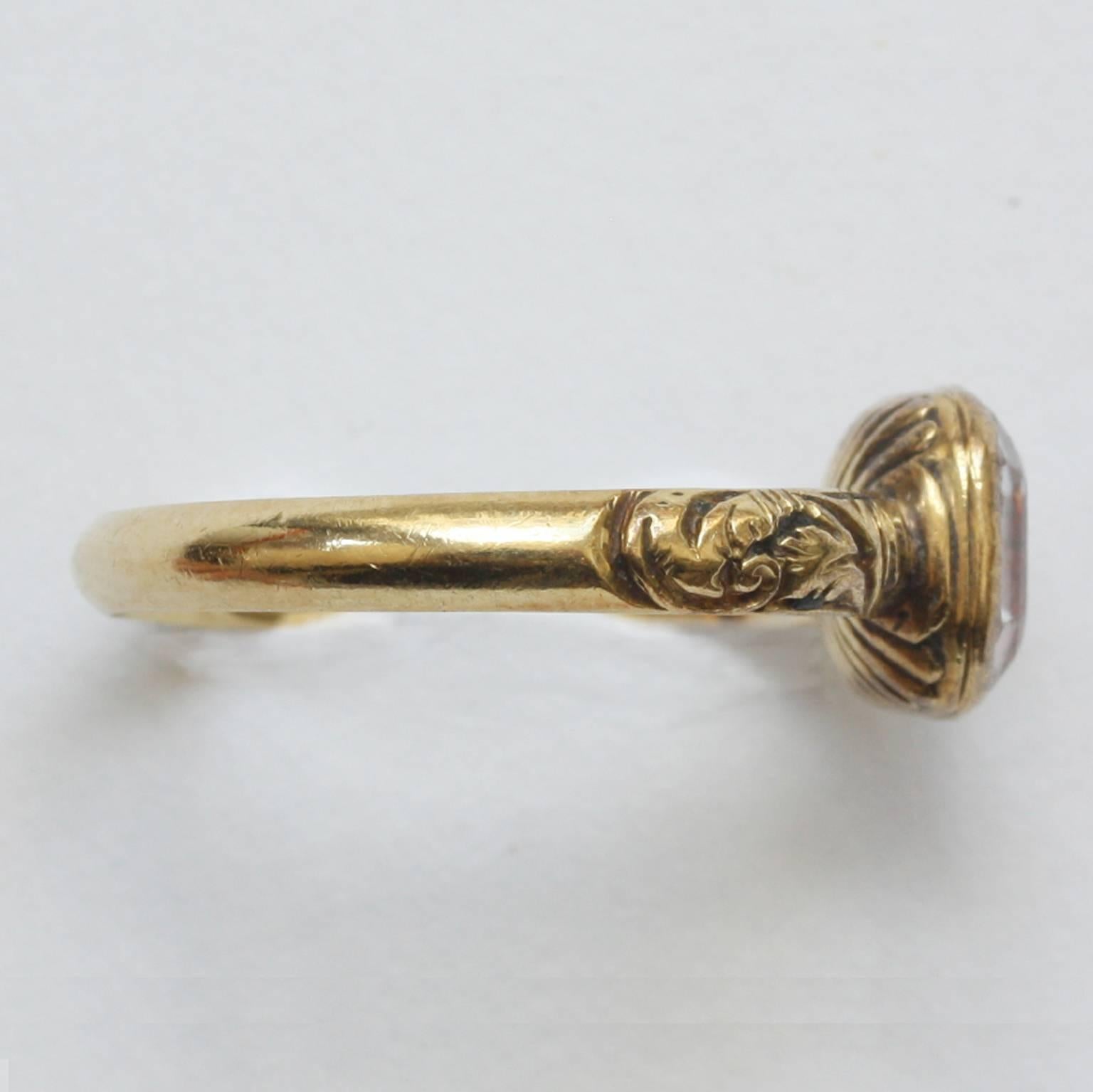 17th Century Stuart Crystal and Gold Ring at 1stDibs | stuart crystal ...
