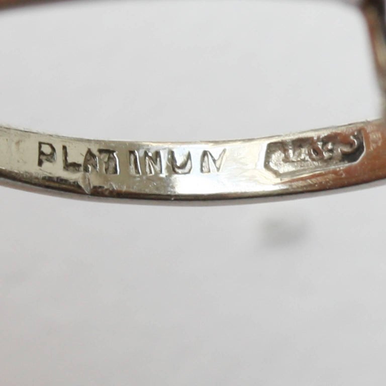 Art Deco Platinum and White Gold, Onyx and Diamond Question Mark Ring ...