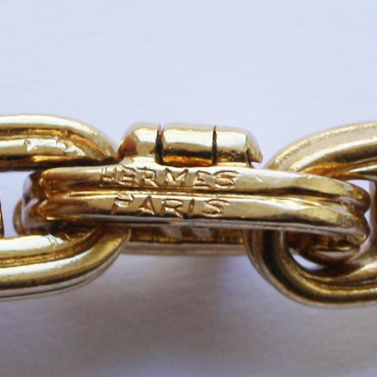 Hermès Chaîne d’ancre Gold Necklace at 1stDibs | hermes gold necklace ...