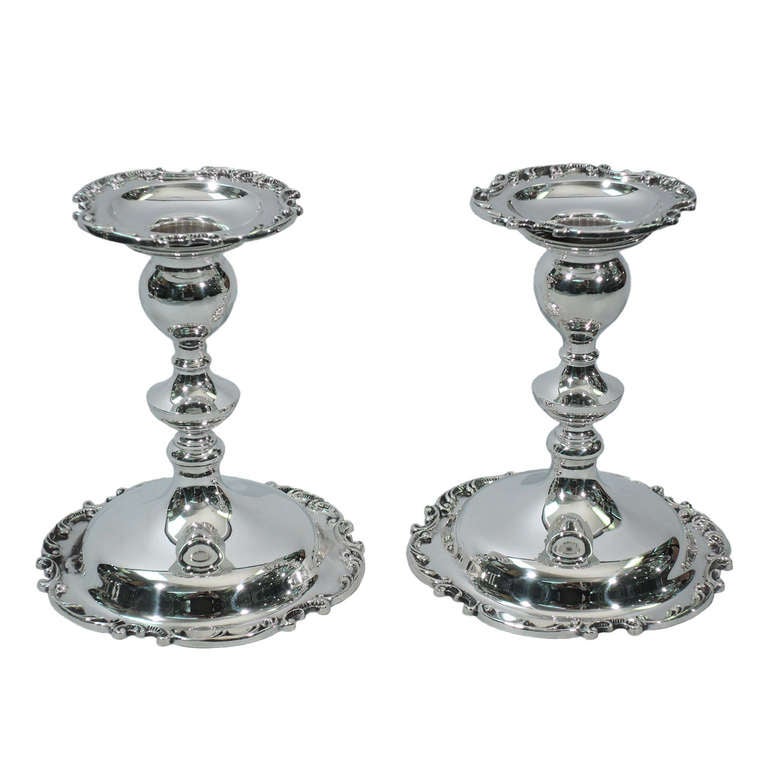 Fun and Fancy Candlesticks - Pretty Pair - American Sterling Silver - C ...