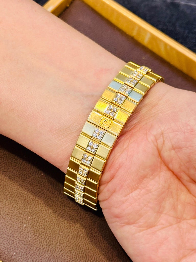 Chopard Factory Diamond 18 Karat Yellow Gold 153 Grams Diamond Belt ...