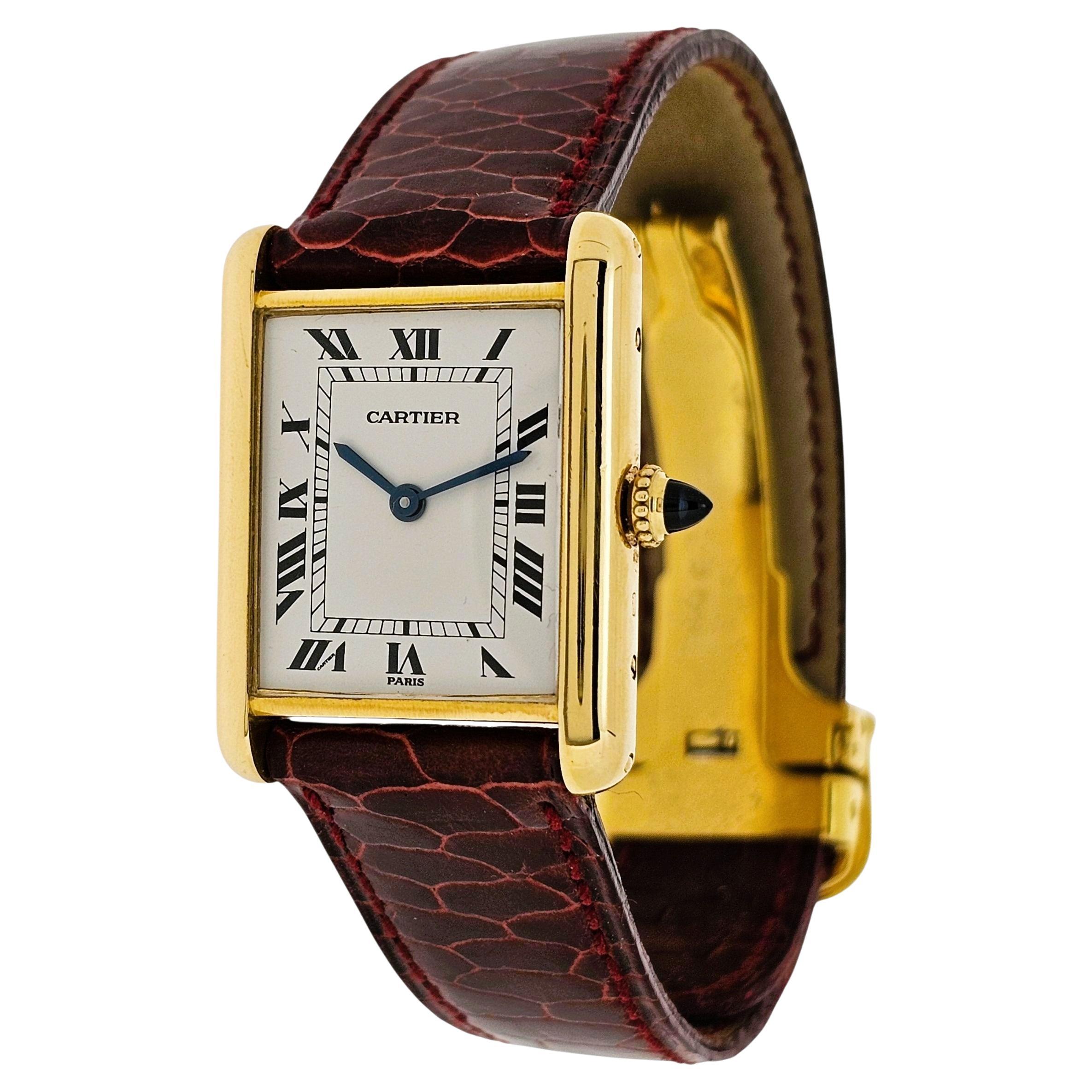 Cartier Paris Classic Tank LC GM Large Tank Watch circa 1973-1978 For ...